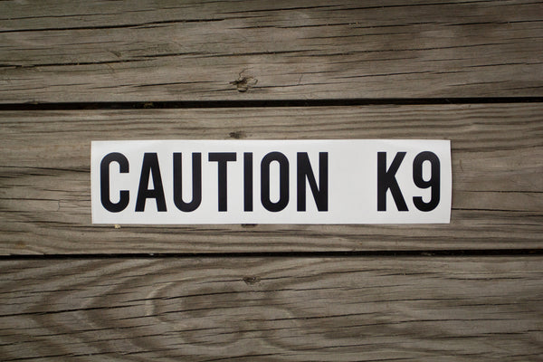 "Caution K9" Decal – Landshark Supply